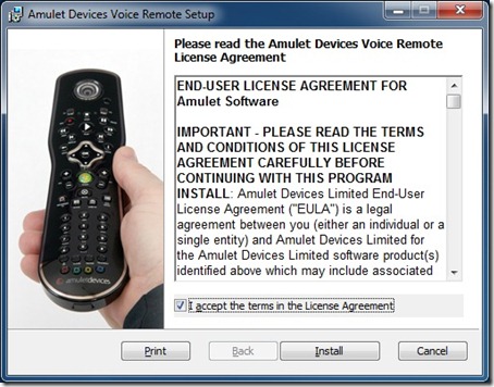 The Media Center Blog: Amulet Voice Remote Control – Part1